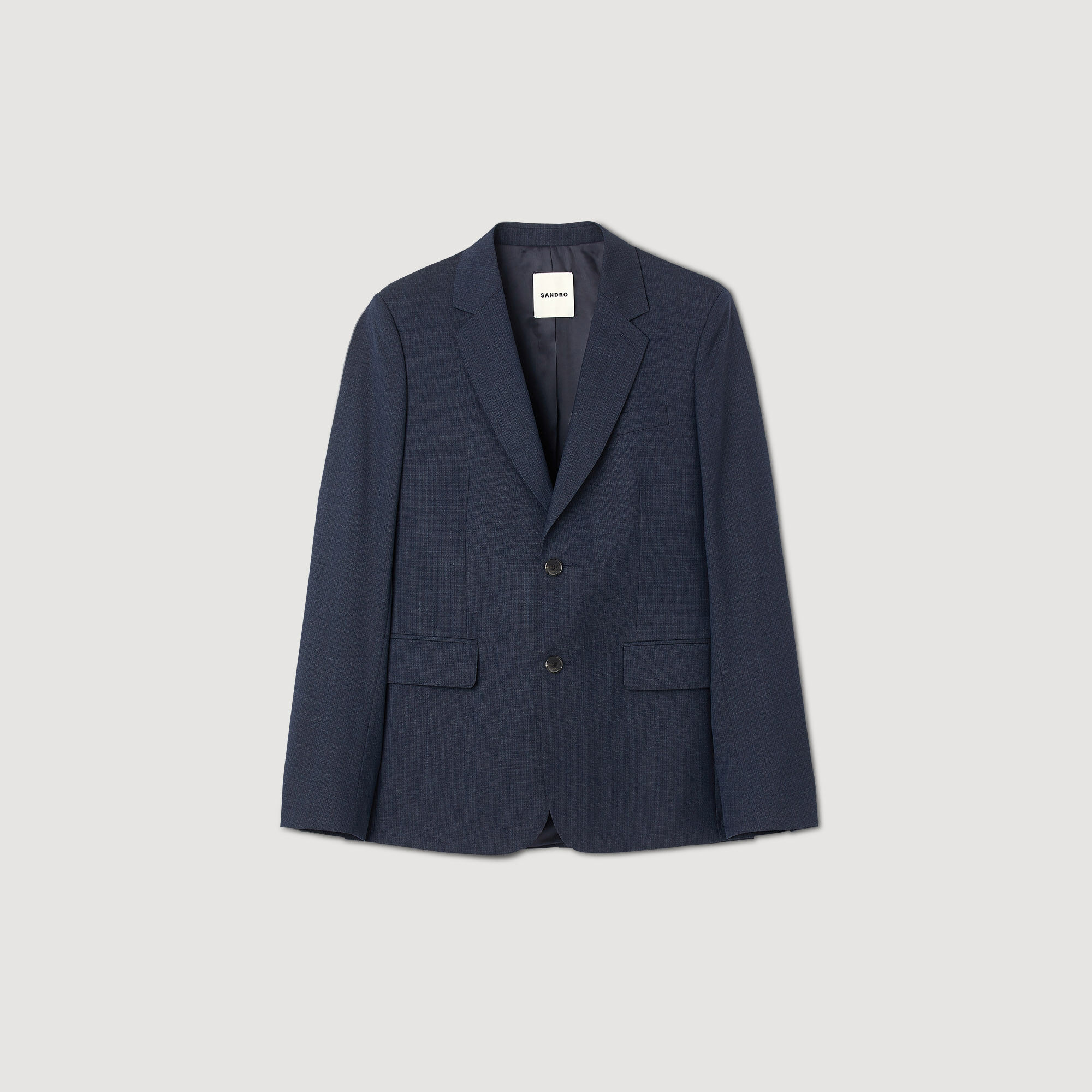 Wool suit jacket blue for Men | Sandro Paris