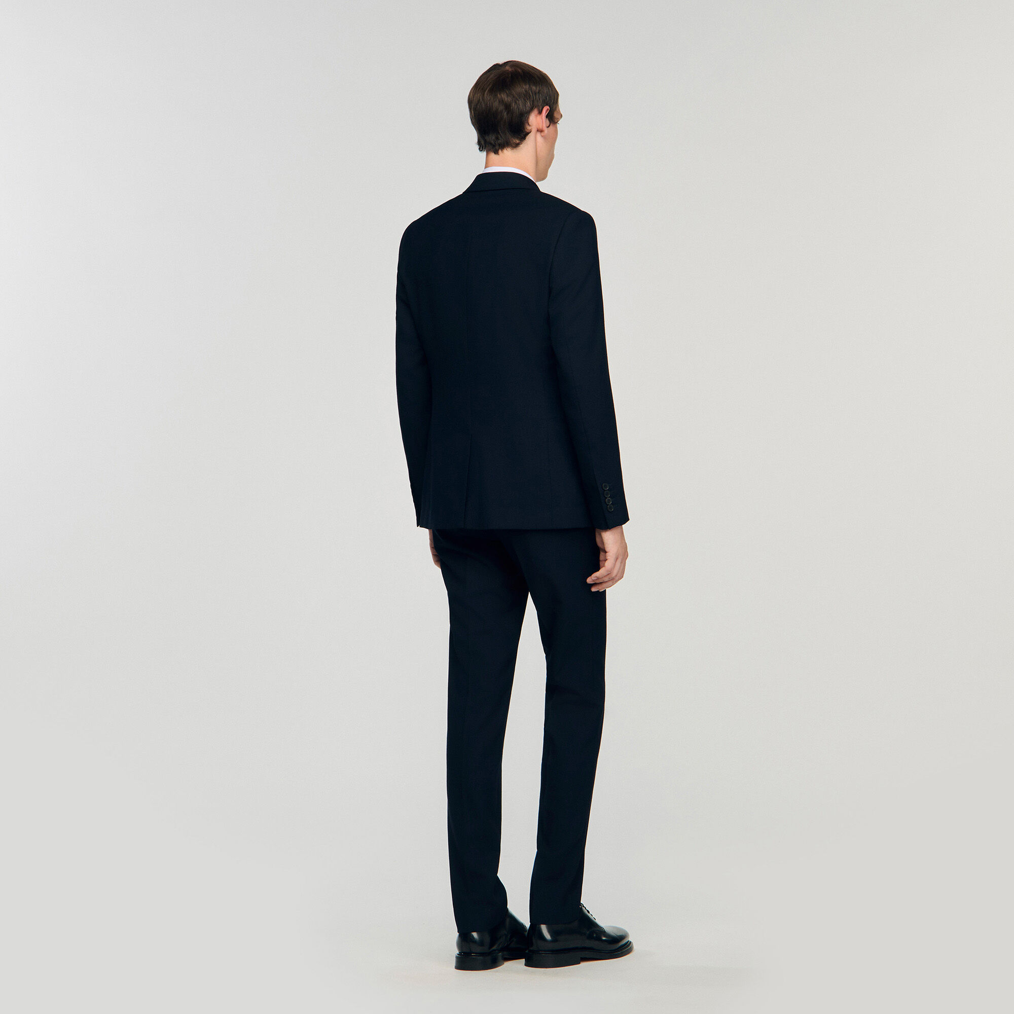 Wool suit jacket blue for Men | Sandro Paris