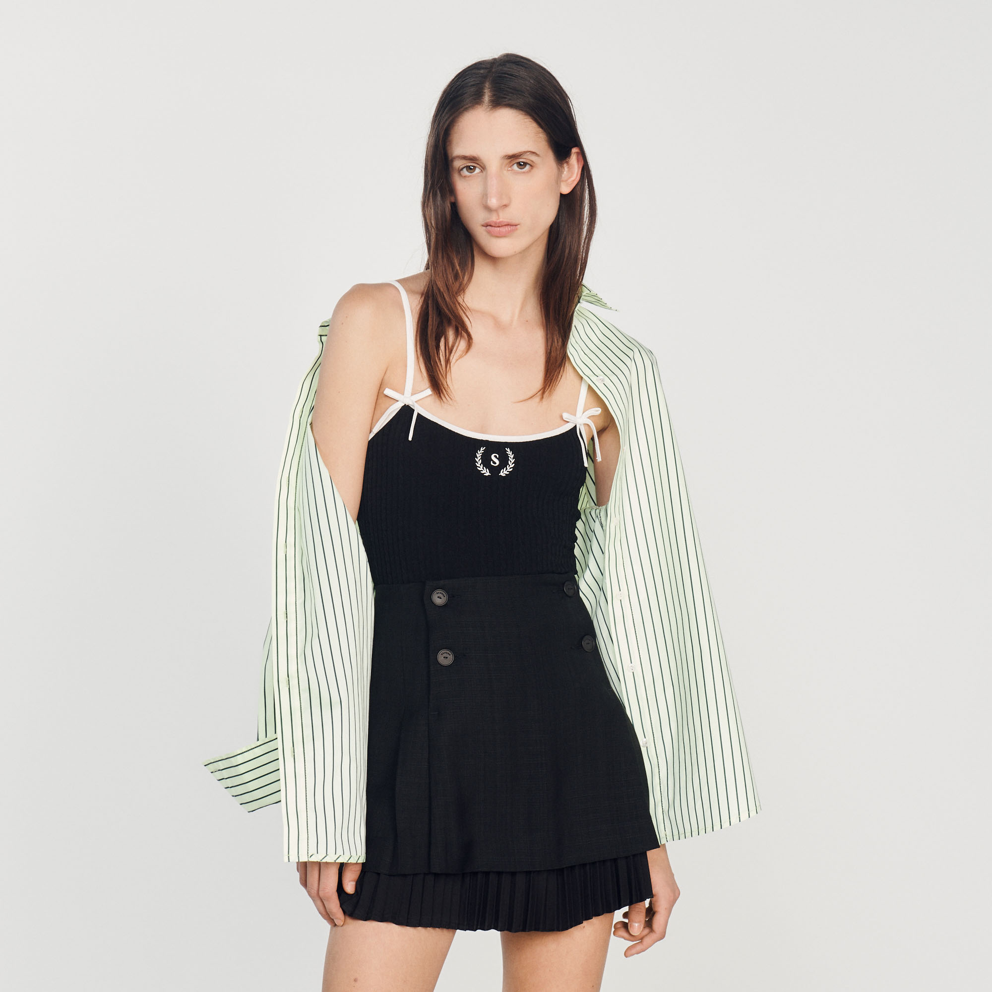 Knitted bodysuit - Sweaters & Cardigans | Sandro Paris Knitted bodysuit - Sweaters & Cardigans | Sandro Paris